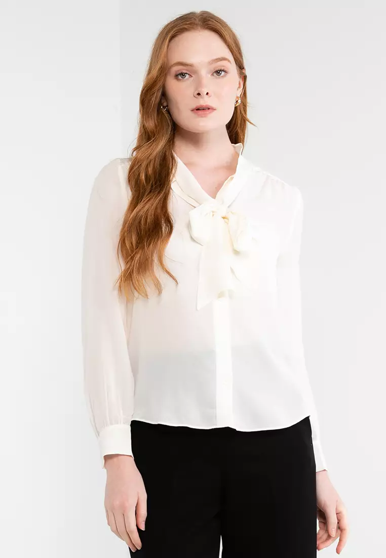 Buy And Other Stories Neck Tie Silk Blouse Online Zalora Malaysia