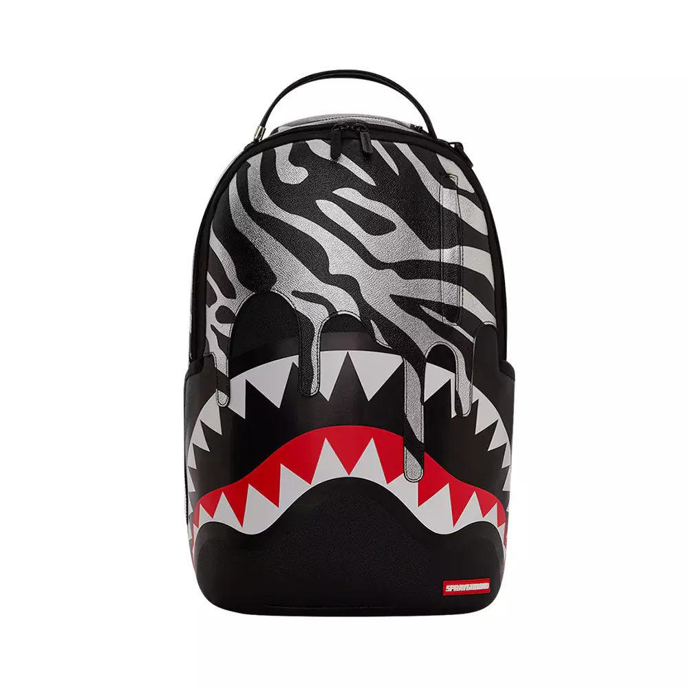 Jual Sprayground Sprayground Ze Shark Predator Backpack Black Silver ...
