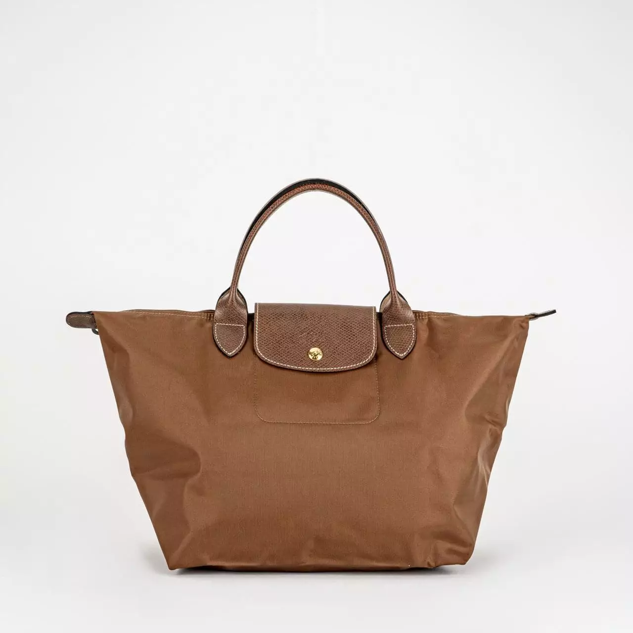Jual LONGCHAMP Le Pliage Original Medium Top Handle Bag Cognac Original ...