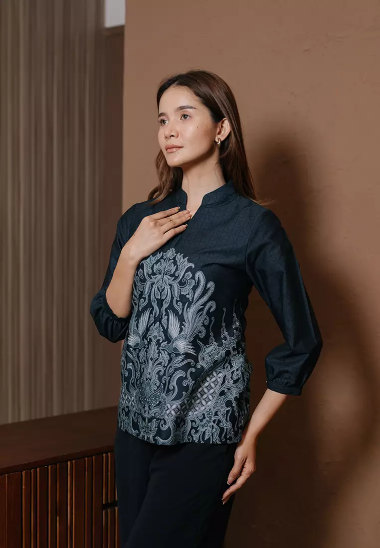 Jual Hadinata Batik Hadinata Batik Wanita Superfine Blouse Ravina ...