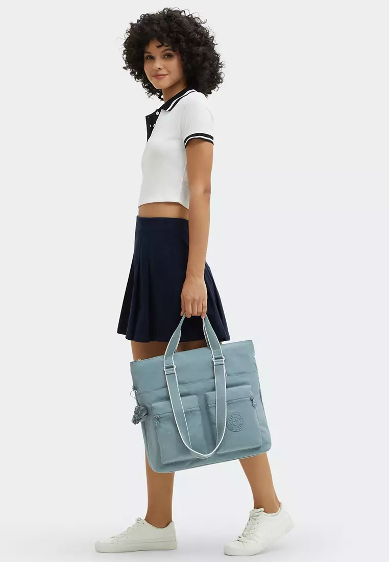 Kipling INDIA Relaxed Grey Tote Bag 2025 | Buy Kipling Online | ZALORA ...