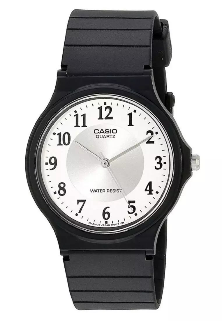 Jual CASIO Casio Original Analog Jam Tangan Unisex Hitam Strap Karet ...