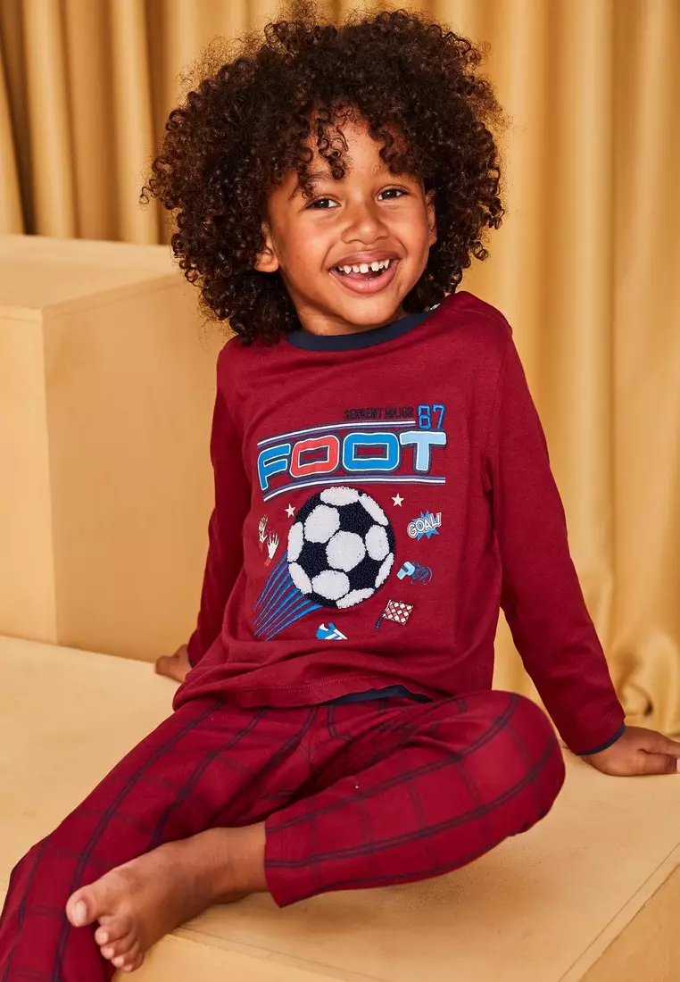 Buy Sergent Major Pyjamas Set with Soccer Motifs 2025 Online | ZALORA ...