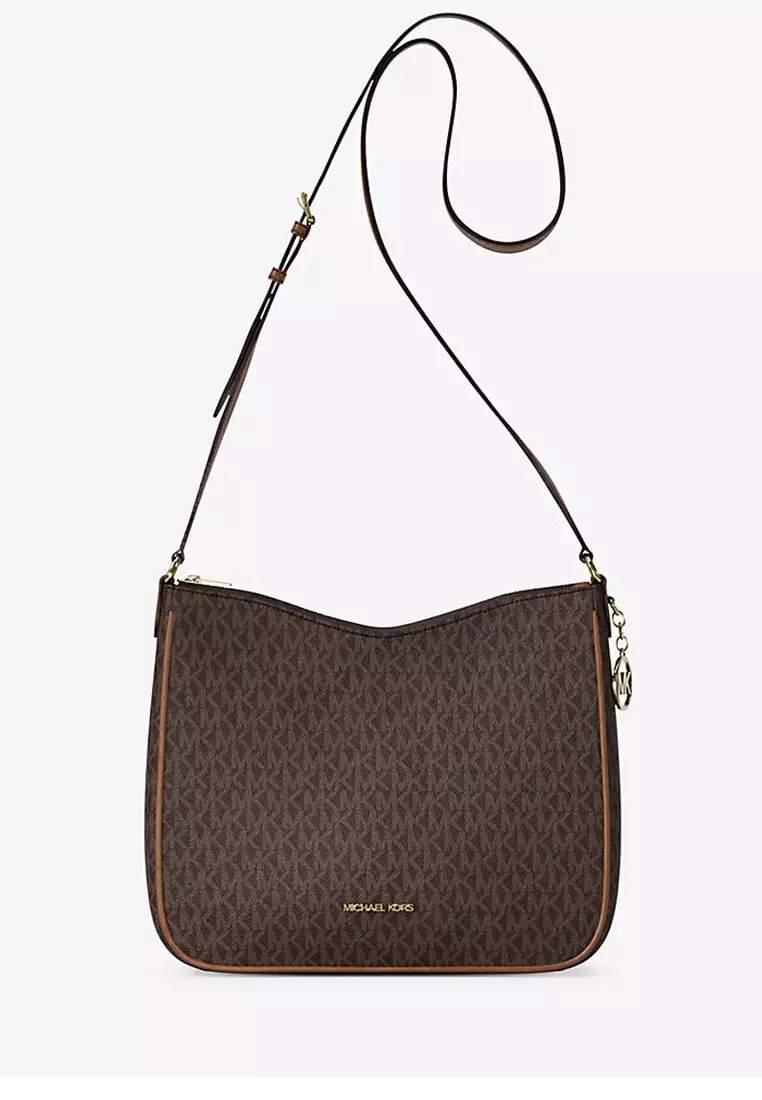 Buy MICHAEL KORS Nayla Medium Signature Logo Messenger Bag 2026 Online ...