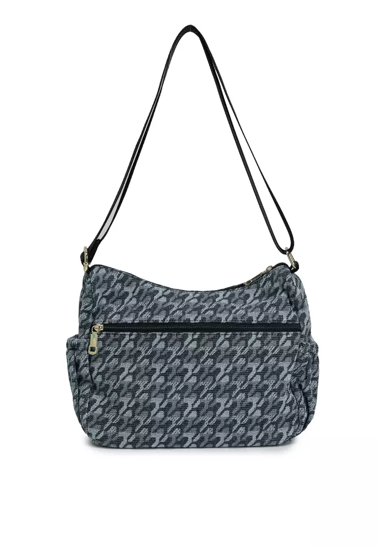 Buy Bagstation Denim Fabric Sling Bag 2026 Online | ZALORA