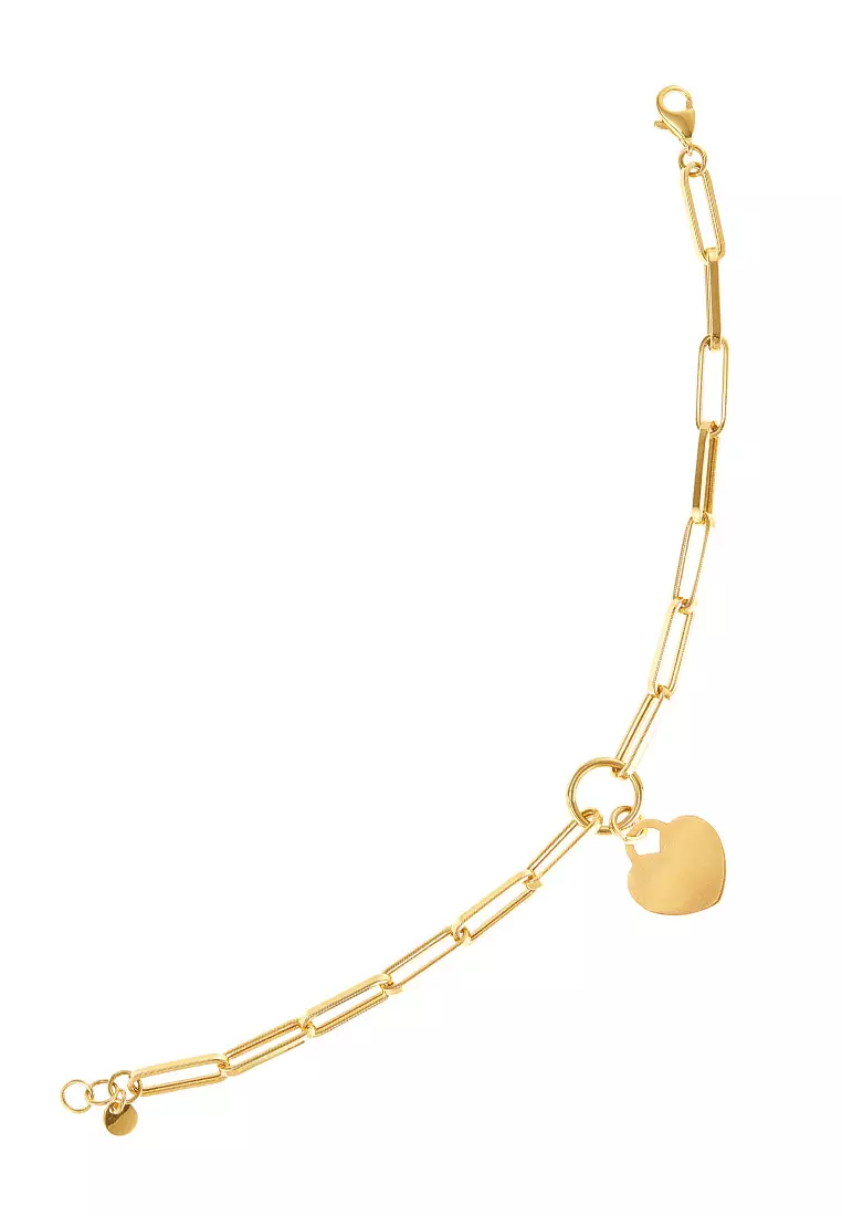 Buy HABIB HABIB Oro Italia Graffetta Sofeea Gold Bracelet, 916 Gold ...