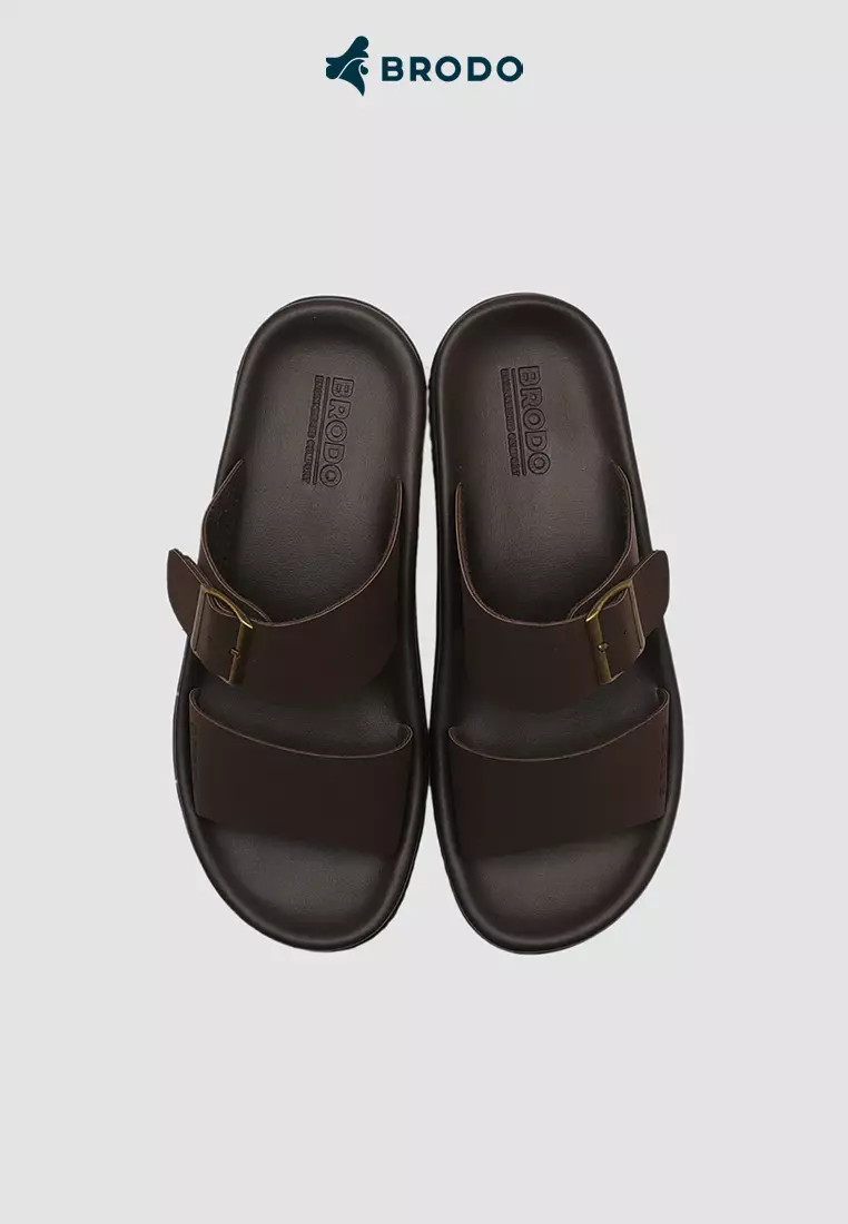 Jual Brodo BRODO - Sandal Santoni Brown BS Original 2025 | ZALORA ...