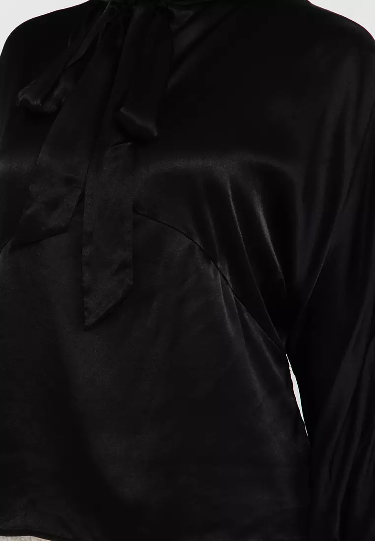 Buy And Other Stories Tie Neck Satin Blouse 2025 Online Zalora