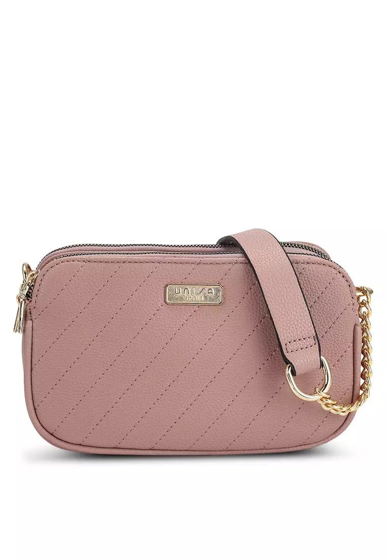 Jual Unisa Quilted Sling Bag With Chain Strap Original 2024 | ZALORA ...