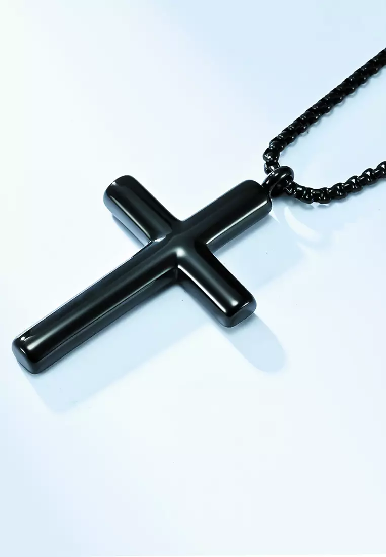 LYCKA JSC3126 LYCKA S316 Stainless Steel Classic Cross Necklace 2024 ...