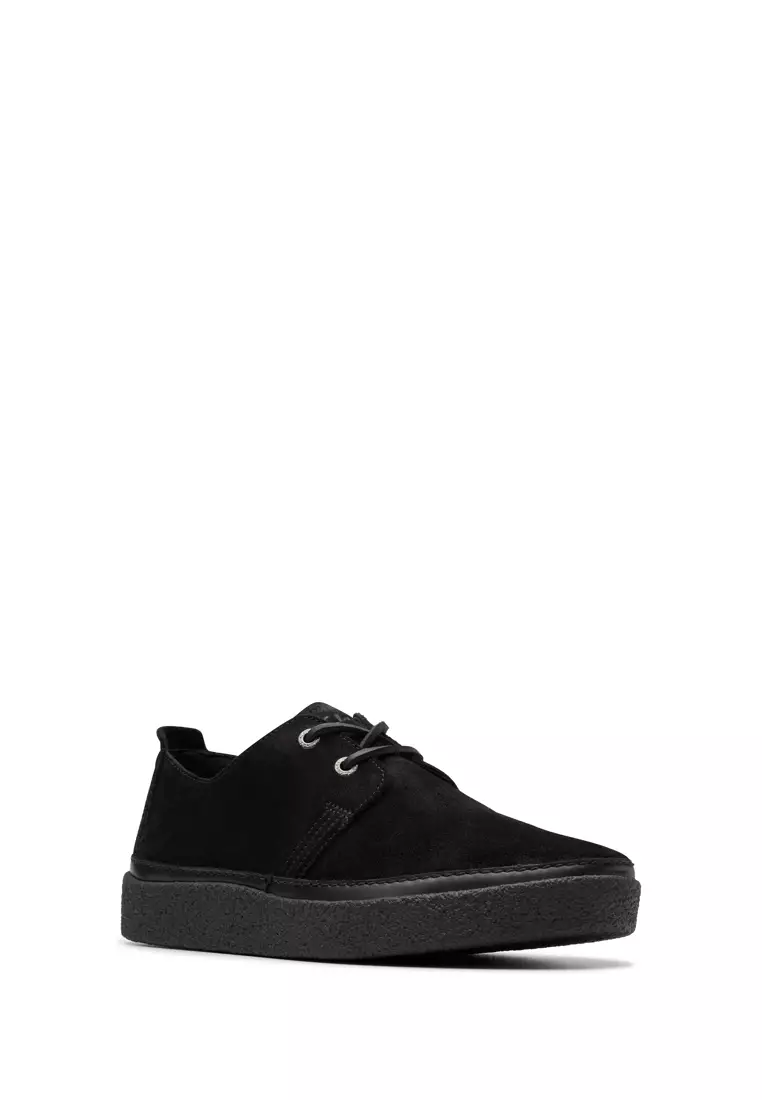 Buy CLARKS Mens Clarkwood Low Sneakers - Black Suede 2025 Online | ZALORA