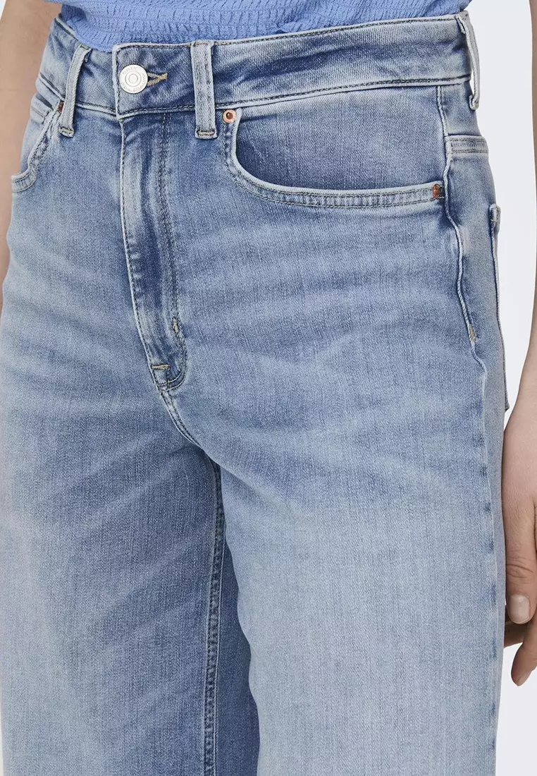 Buy ONLY Madison Blush High Waist Wide Jeans 2025 Online | ZALORA