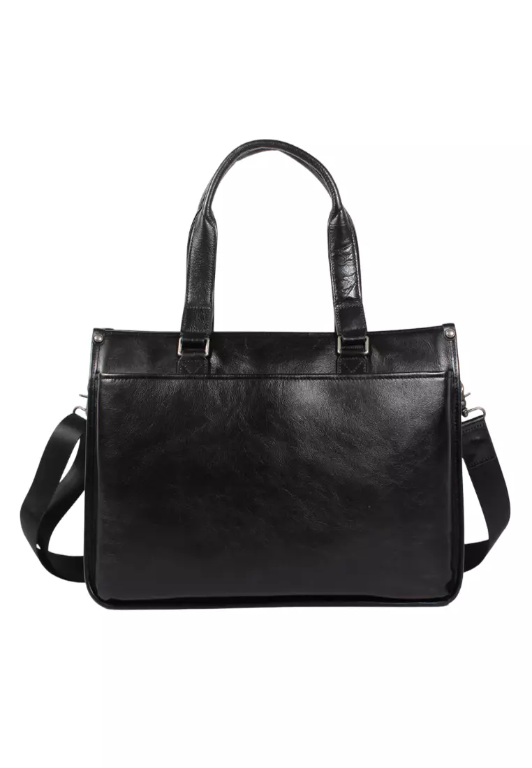 Lara First Layer Cowhide Tree Paste Leather Men's Tote - Large Capacity ...