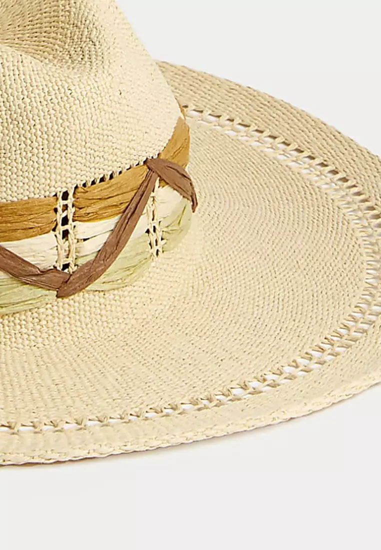 Jual Marks & Spencer Straw Fedora Hat Original 2025 | ZALORA Indonesia