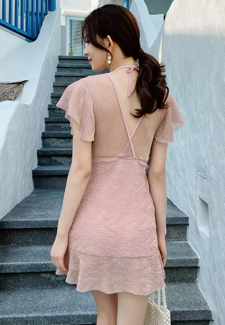 Buy Zitique Sexy Tulle Big Backless One Piece Swimsuit 2024 Online