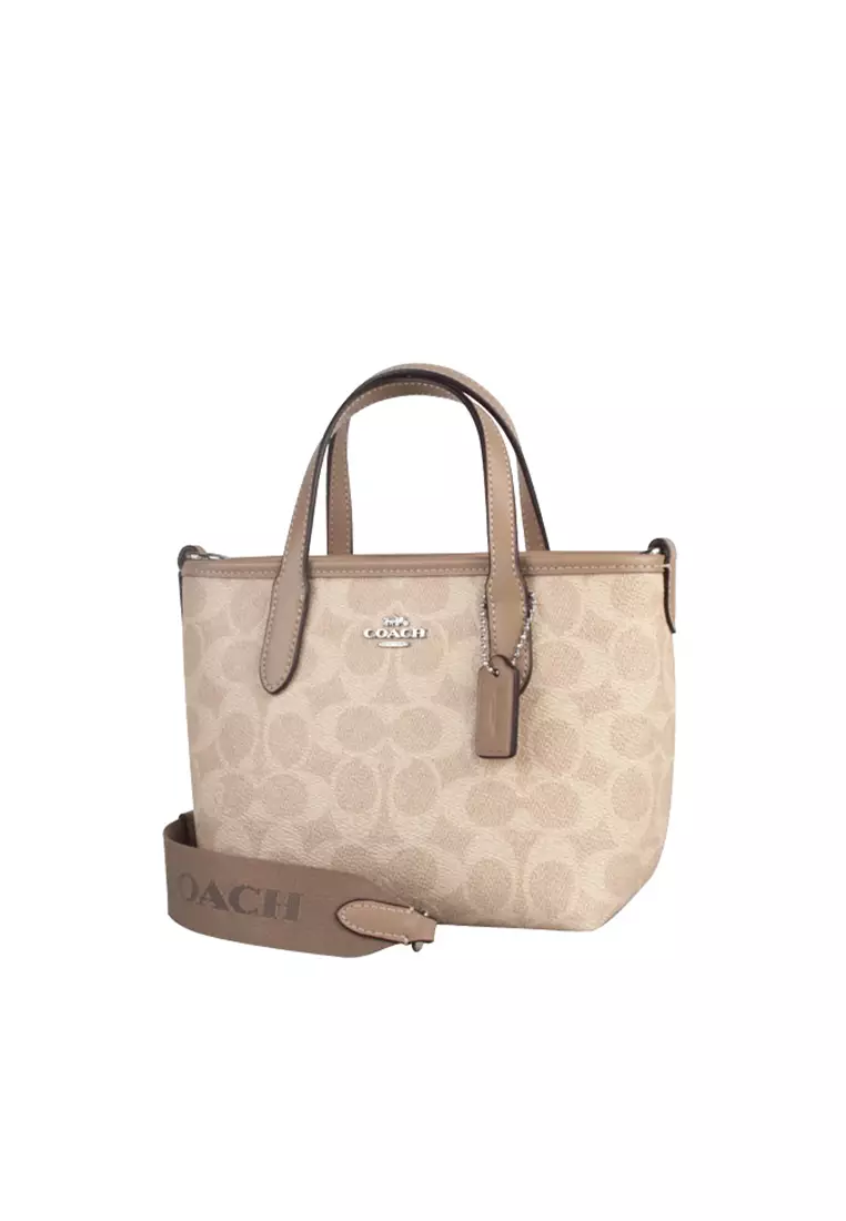 Jual Coach City Mini Tote Bag In Signature Canvas CW032 Original 2025 ...