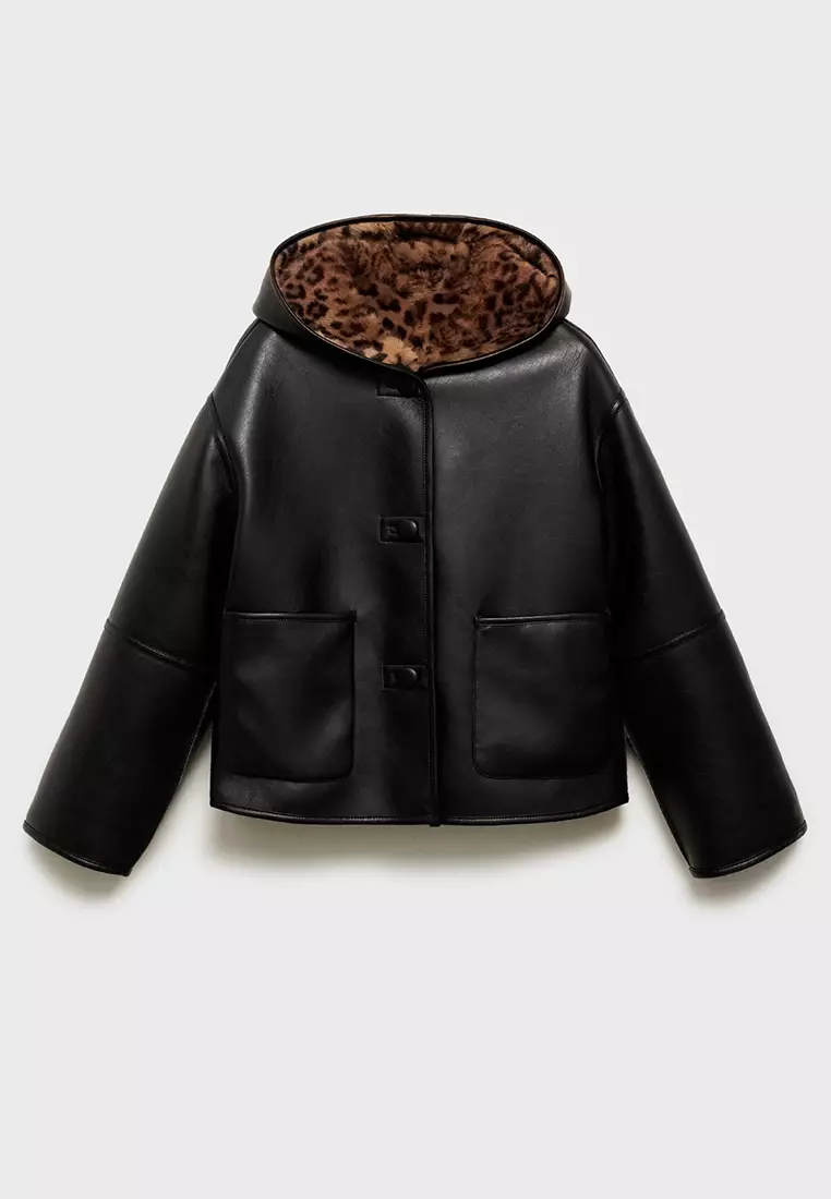 線上選購 Mango Reversible Leopard-Print Jacket | ZALORA 台灣