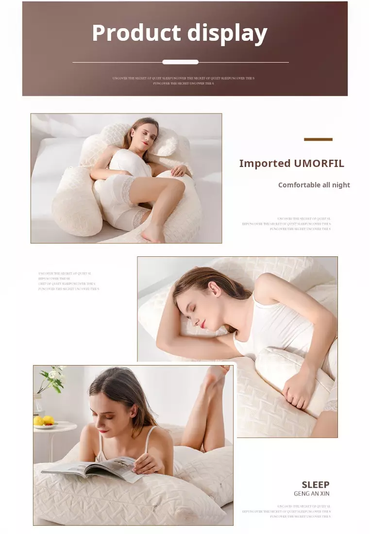 Lara U-shaped pillow designed for pregnant women offers multiple functions 2024 | Buy Lara ...