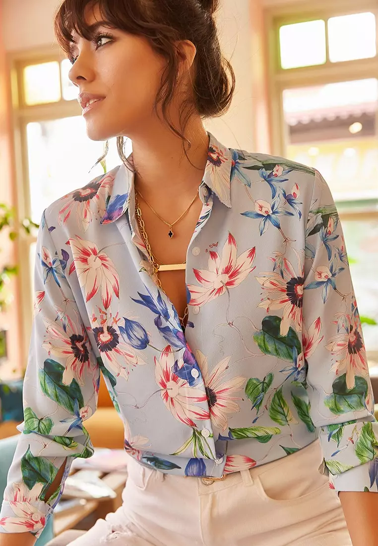 Buy Olalook Floral Bat Shirt 2026 Online | ZALORA Philippines