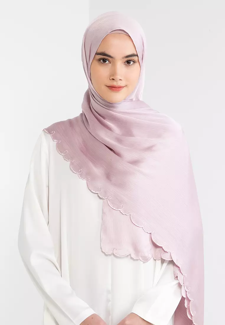 Buy UMMA Sulam Melor Scarf 2024 Online | ZALORA
