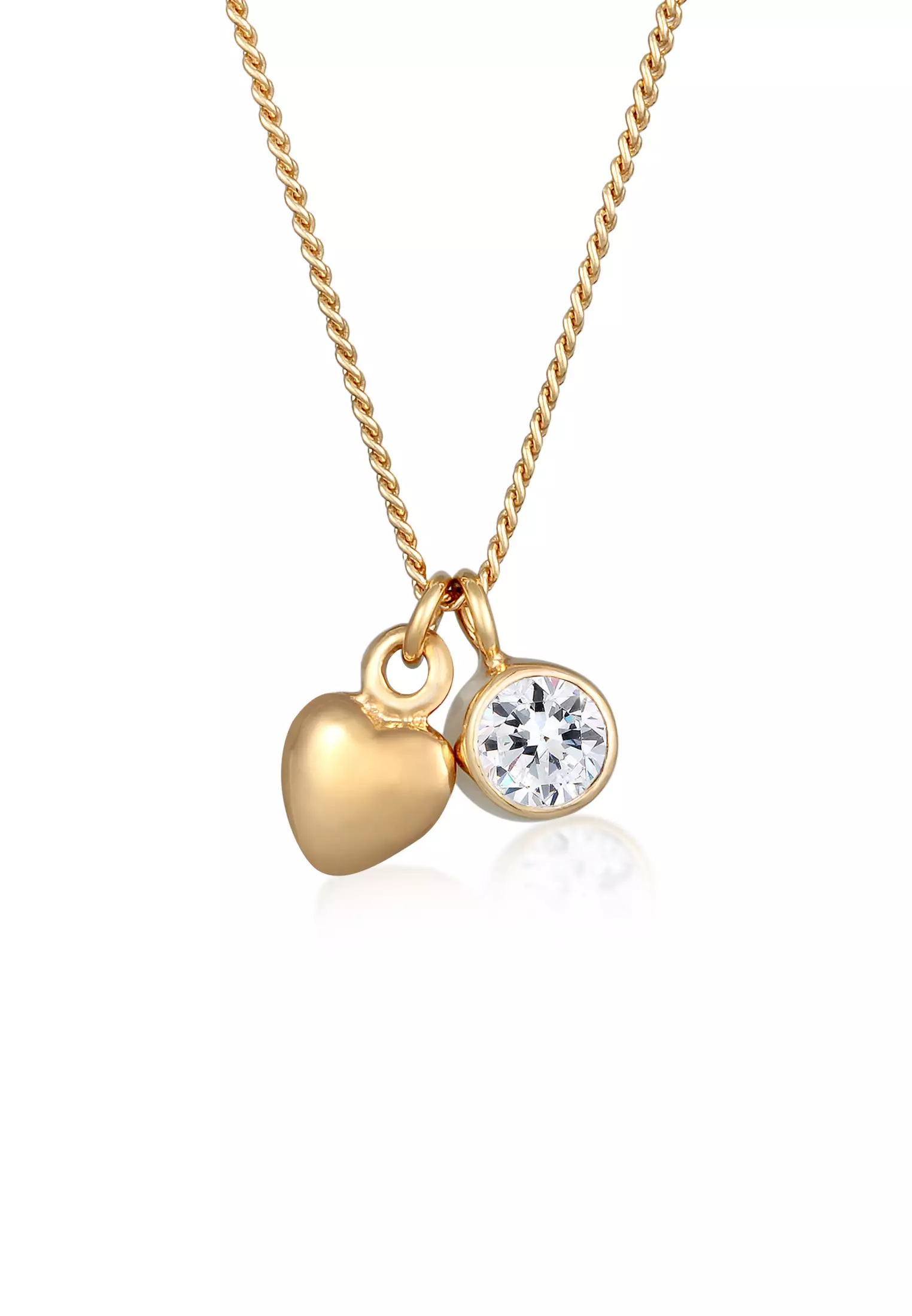 Buy ELLI GERMANY Heart Pendant Necklace – Gold-Plated Silver 2026 ...