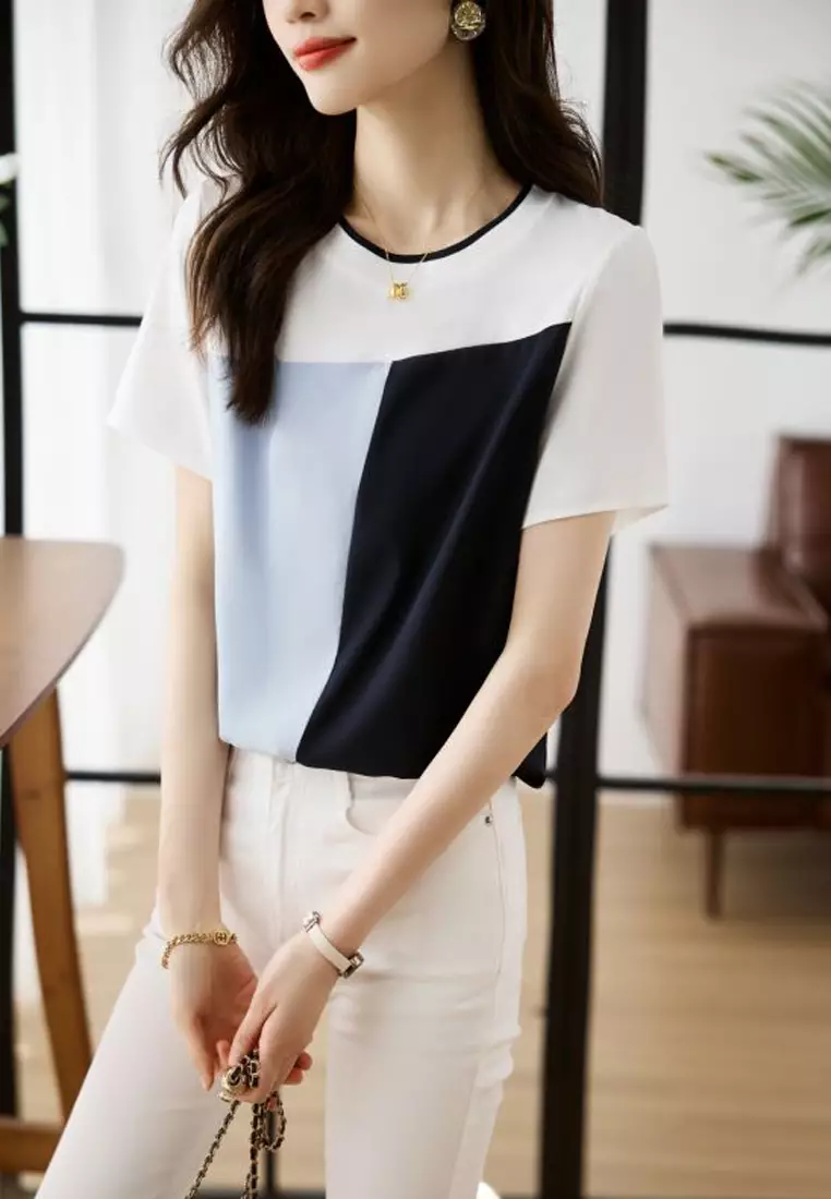 Buy Halo Color Block Top 2025 Online | ZALORA