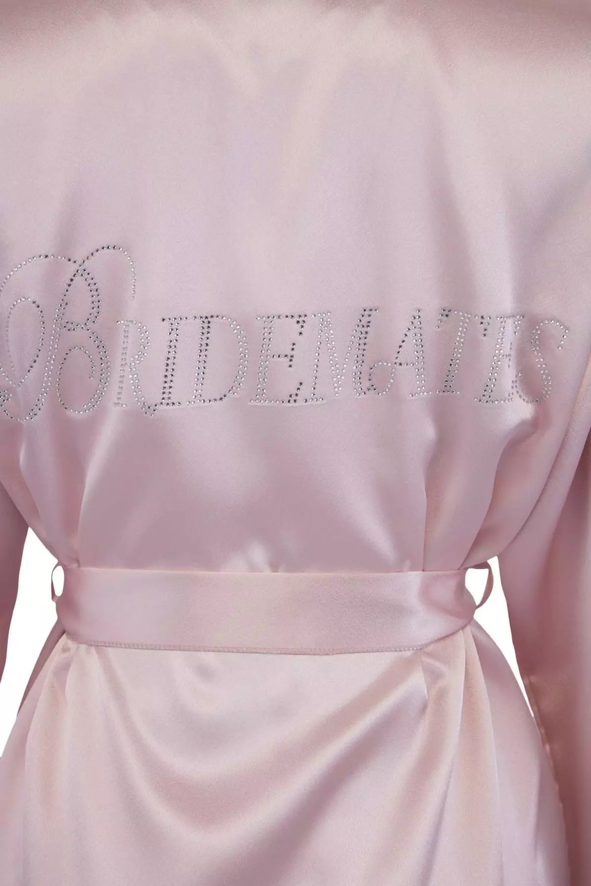 Jual Trendyol Pink 1% Polyester Plain Satin Woven Dressing Gown ...