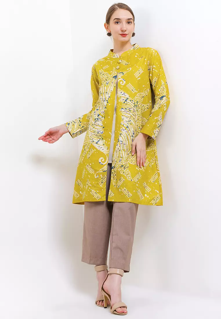 Jual Batik Tibodunyo Blarak Tunik Batik Premium Wanita Casual Modern ...