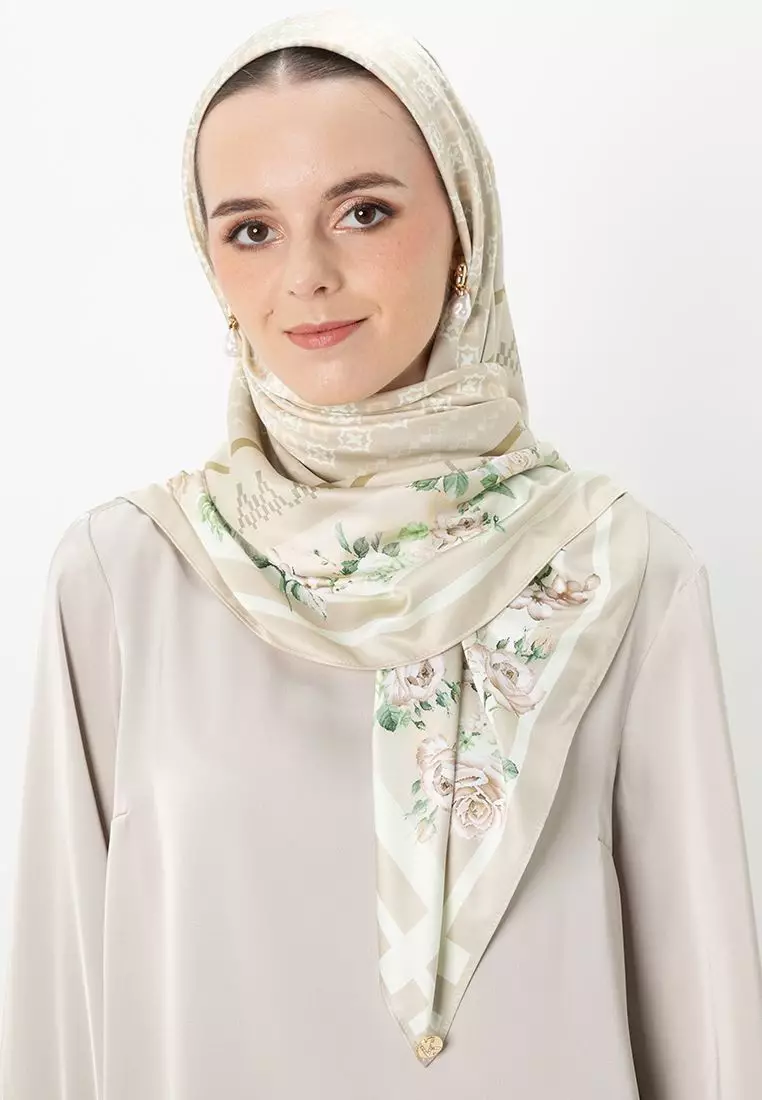 Buy KASHKHA POLY SATIN FLORAL PRINT Online | ZALORA Malaysia