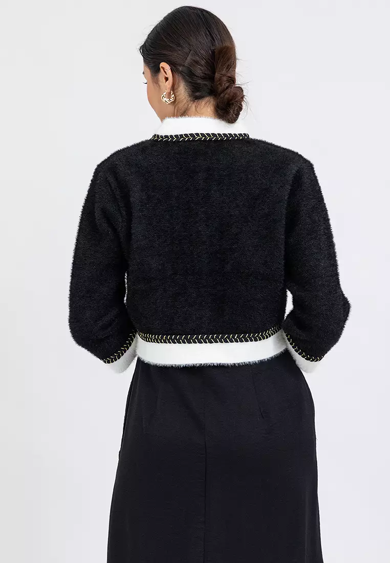 Buy BADOMODA HALINA B/W Thick Knit Blazer 2026 Online | ZALORA Philippines