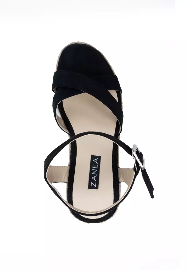 Buy Zanea Shoes Sylvia Wedges (Black) 2025 Online | ZALORA Philippines