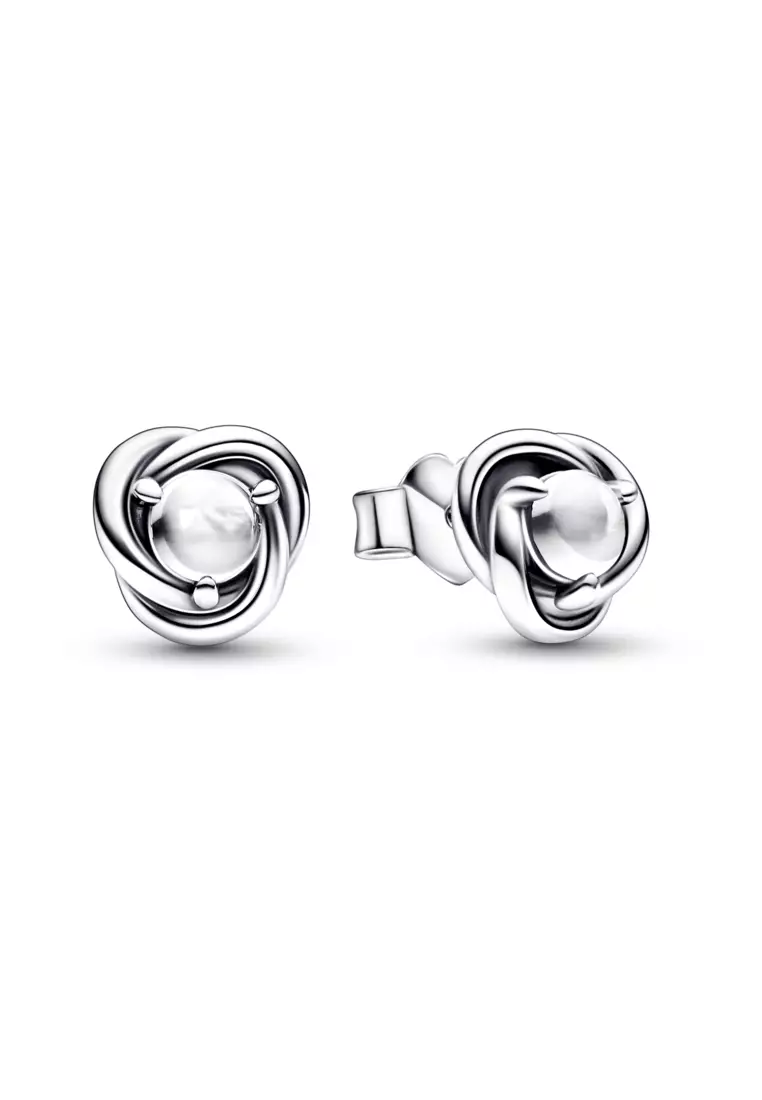 Buy Pandora Pandora Clear Eternity Circle Stud Earrings Online | ZALORA ...