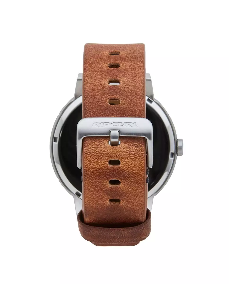 Jual Rip Curl Rip Curl Detroit Multi Eye Silver Brown Leather Watch Jam ...