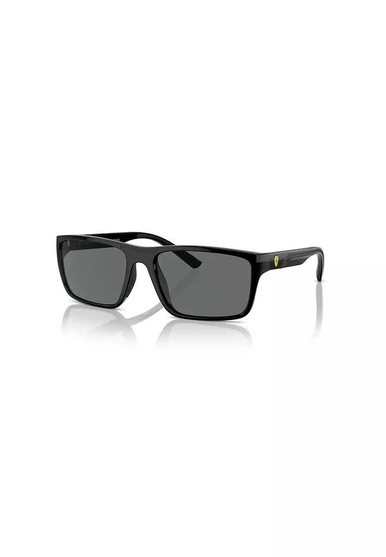 Buy Scuderia Ferrari Men's Rectangle Frame Black Injected Sunglasses ...
