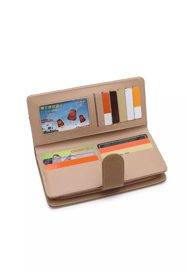 Buy Bethany Roma Bethany Roma Long Button Purse Wallet - Brown 21BR18 ...