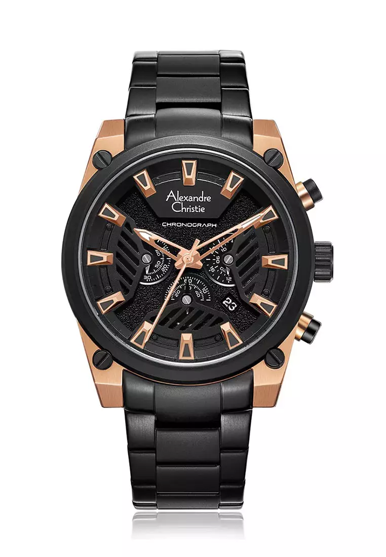 Jual Alexandre Christie Alexandre Christie Jam Tangan Pria - Black ...