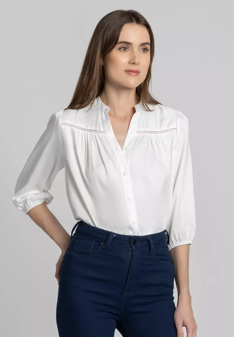 Button down blouse store
