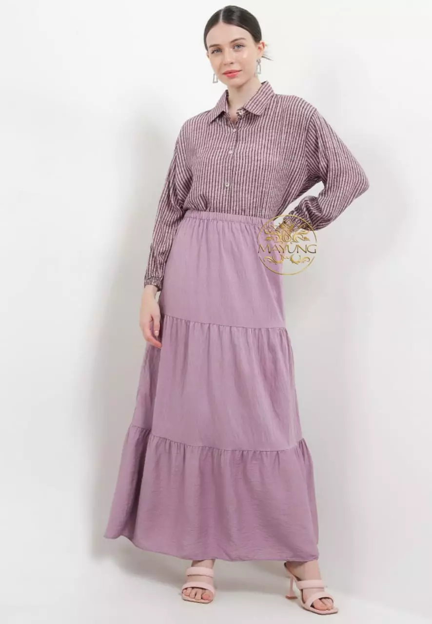 Jual Batik Mayung Sapala Mauve Setelan Rok Premium MYA Original 2024 ...