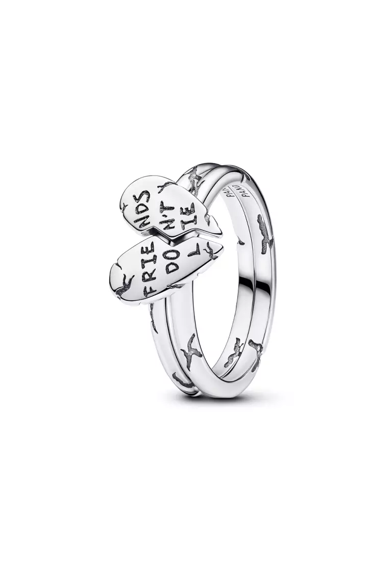 Buy PANDORA Pandora x Stranger Things Friends Don't Lie Splittable Ring ...