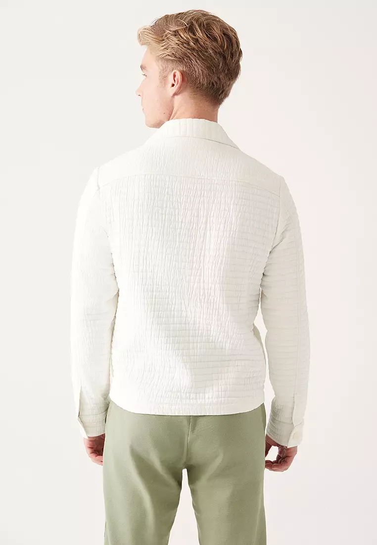 Buy Avva Quilted Textured Jacket Online | ZALORA Malaysia