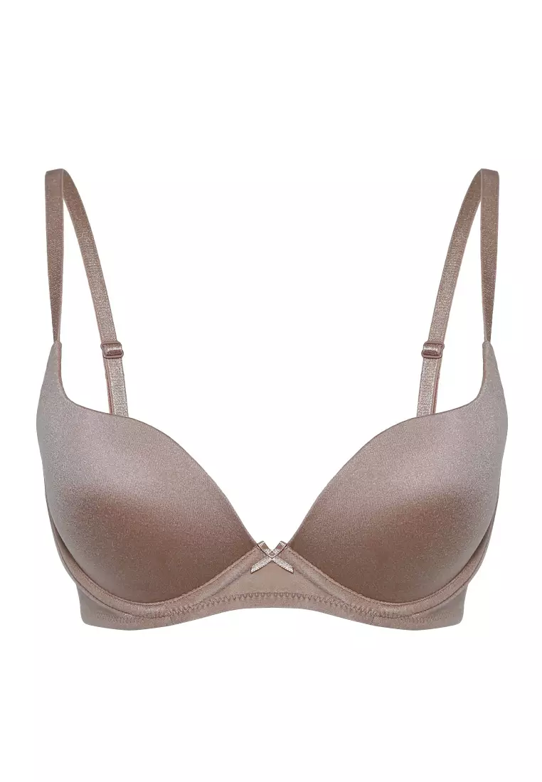 Jual TULIP Tulip Sleeky Rose Full Cup Wire Bra-Brown Original 2024 ...