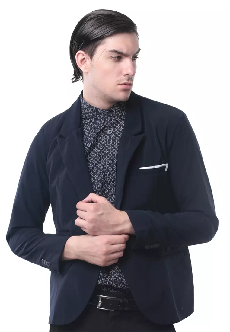 Jual Crows Denim Crows Denim - Jas Pria Exclusive Suit Blue Navy ...