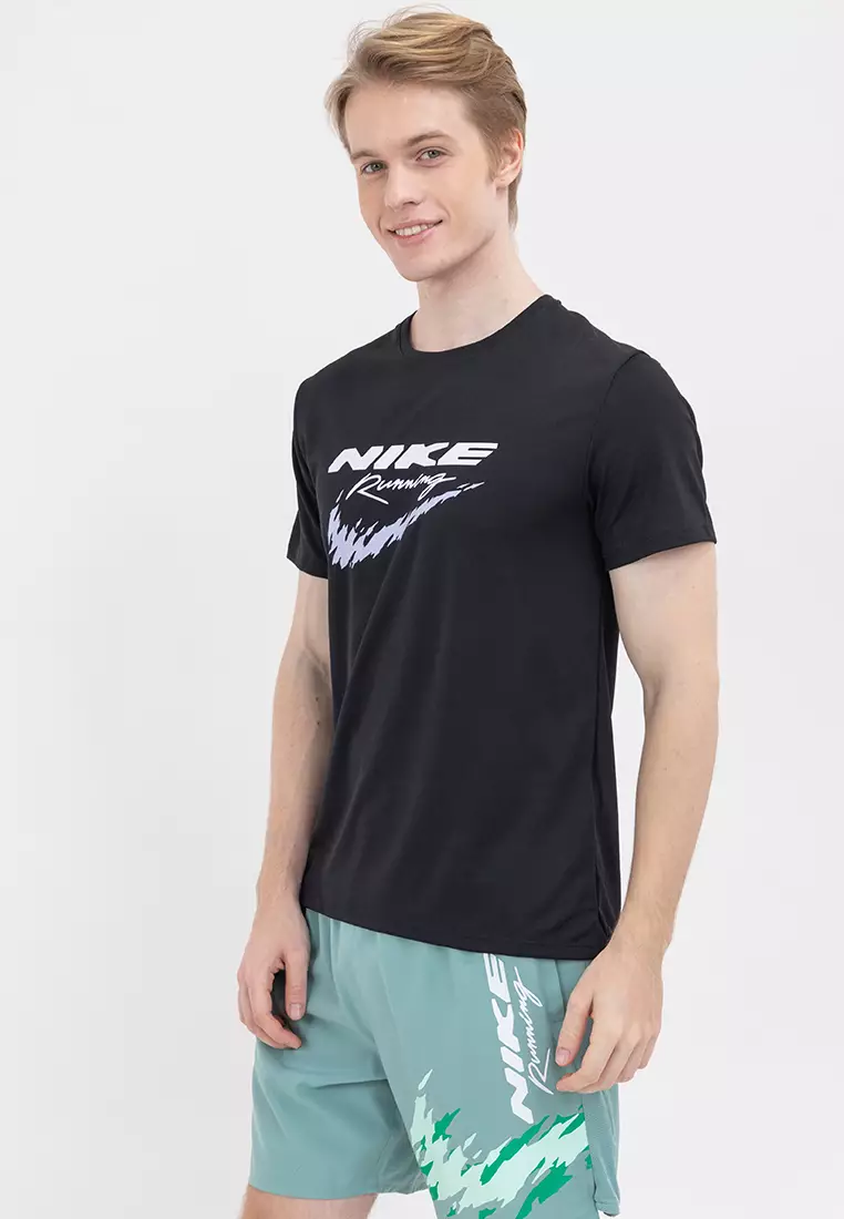 Buy Nike Miler Men's Dri-FIT UV Running Top 2026 Online | ZALORA ...