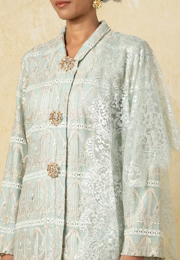 網上選購 Zalia Cendana Kebaya Labuh With Selendang Set 2025 系列 | ZALORA香港