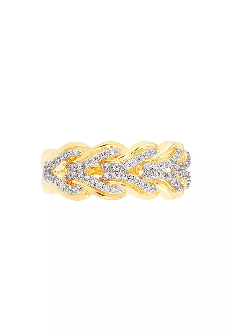 Buy HABIB HABIB Diamond Ring in 375/9K Yellow Gold 264470722 Online ...