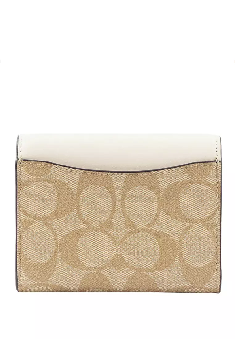 Buy Coach Mini Envelope Wallet With Strap In Signature Canvas - Light ...