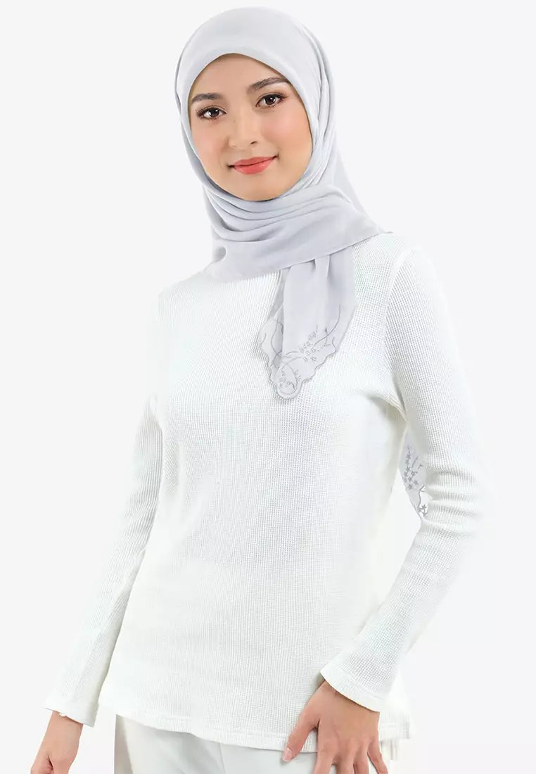 Buy POPLOOK Dayana Square Voile Headscarf Online | ZALORA Malaysia