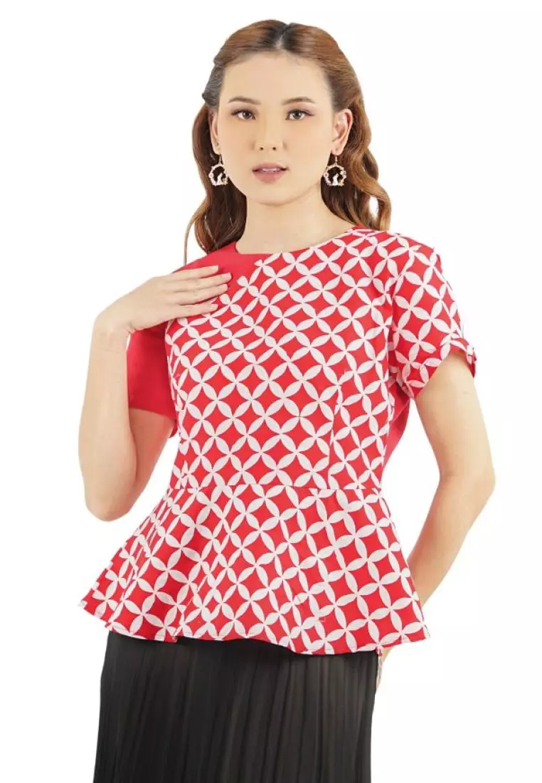 Jual bhatara batik LOTUS BLOUSE Original 2024 | ZALORA Indonesia