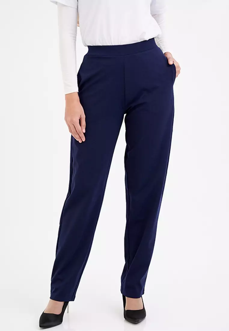 Buy Gene Martino Chiara Straight Cut Pants 037 Online | ZALORA Malaysia