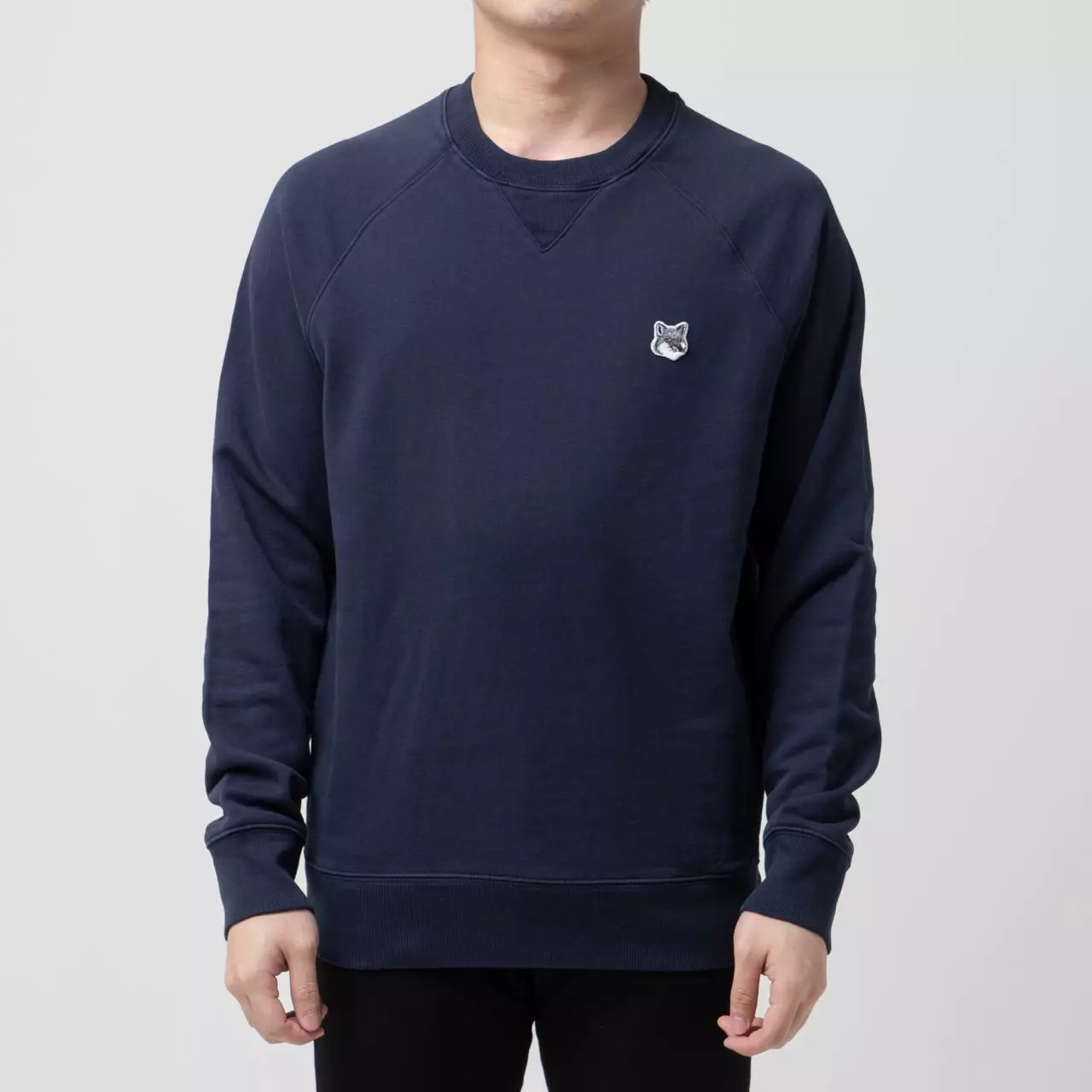 Jual Maison Kitsune Maison Kitsune Grey Fox Head Patch Classic ...